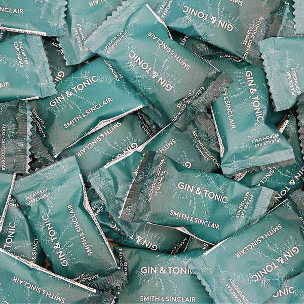 Gin Tonic Single Alcoholic Cocktail Gummies 20 or 40 pcs